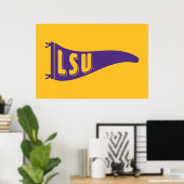 LSU Pennant Flag | Louisiana State 4 Poster | Zazzle