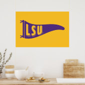 LSU Pennant Flag | Louisiana State 4 Poster | Zazzle
