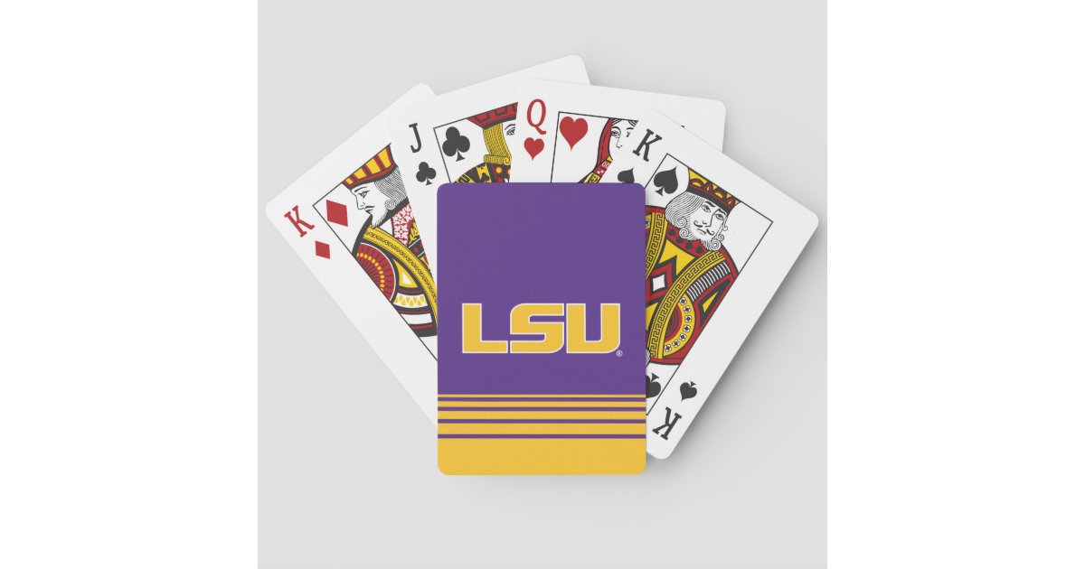 LSU POKER CARDS | Zazzle