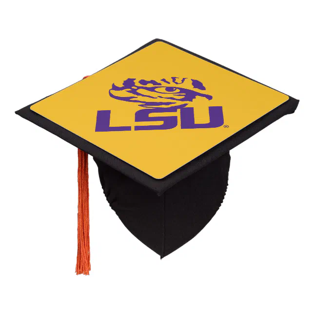 LSU Purple Graduation Cap Topper | Zazzle