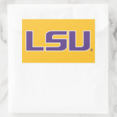 LSU Purple Rectangular Sticker | Zazzle