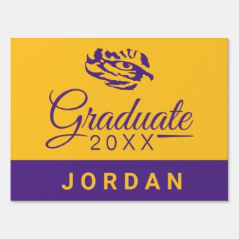 LSU Tigers Graduate Sign | Zazzle