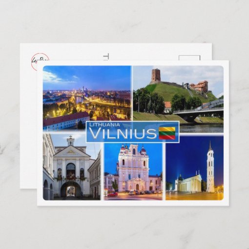 LT Lithuania - Vilnius - Postcard | Zazzle