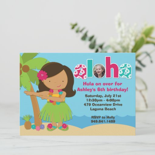 Luau Birthday Party Invitation | Zazzle