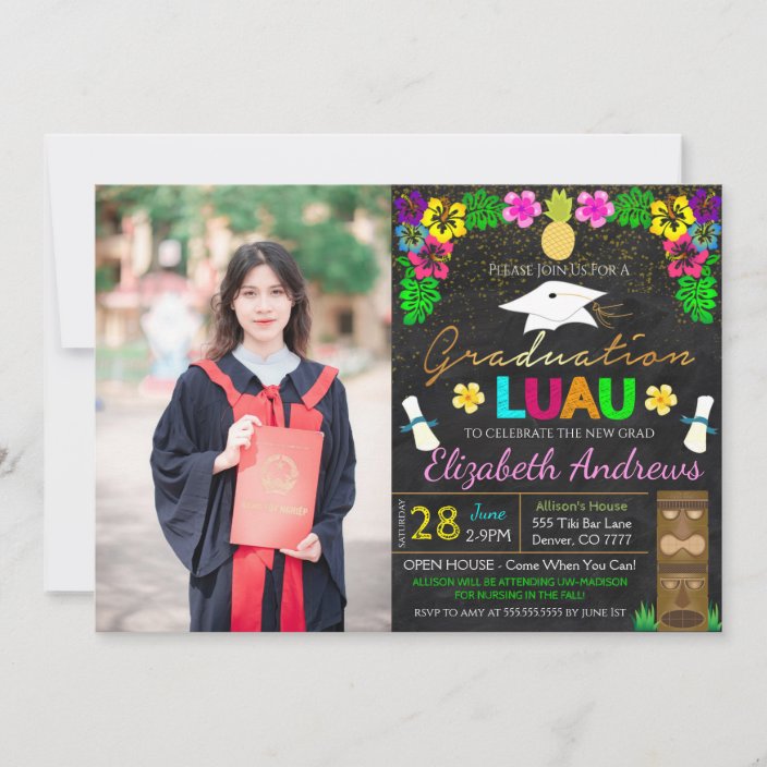 Luau Graduation Invitation | Zazzle.com