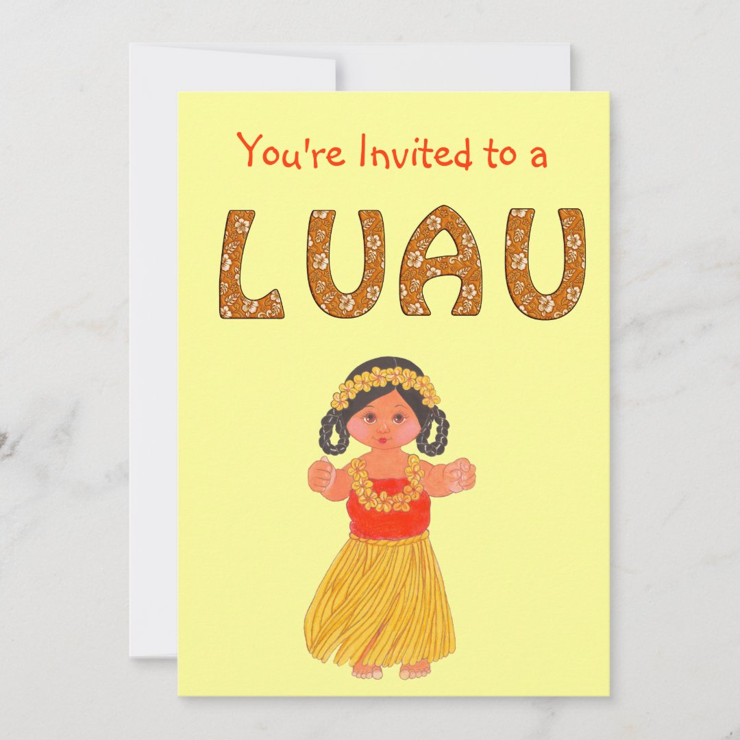 Luau ~ Hawaiian Party Invitations | Zazzle