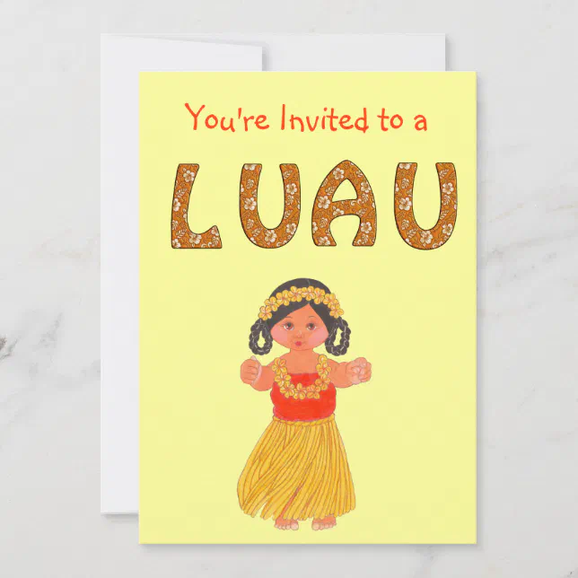 Luau ~ Hawaiian Party Invitations | Zazzle