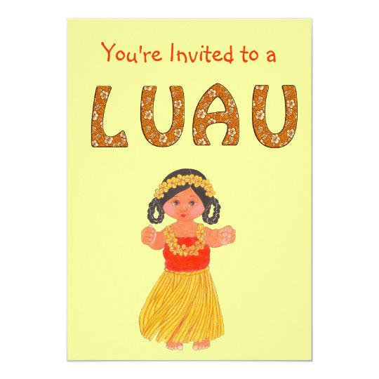 Luau ~ Hawaiian Party Invitations | Zazzle.com