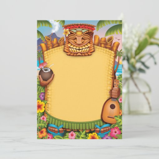 Luau Invitations, Hawaiian Party Invitations | Zazzle