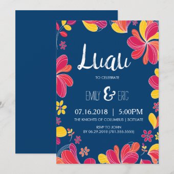 Luau Invite - Hawaiian Tropical Party Invitation | Zazzle