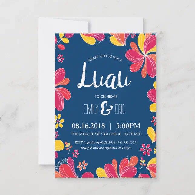 Luau Invite - Hawaiian Tropical Party Invitation | Zazzle