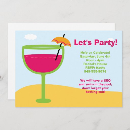 Luau Party Invitation | Zazzle