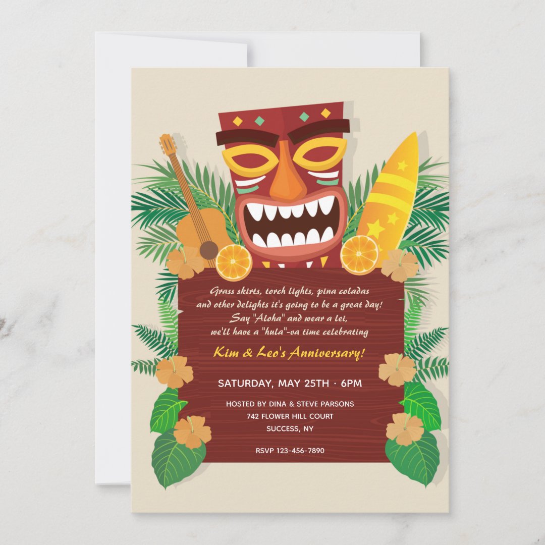 Luau Party Invitations | Zazzle