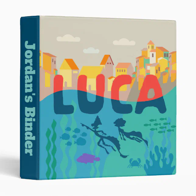 Luca | Above and Below with Alberto & Luca 3 Ring Binder | Zazzle