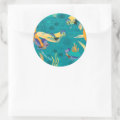 Luca | Alberto & Luca Swim With Fish Pattern Classic Round Sticker | Zazzle