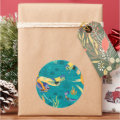 Luca | Alberto & Luca Swim With Fish Pattern Classic Round Sticker | Zazzle