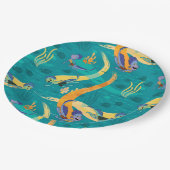 Luca | Alberto & Luca Swim With Fish Pattern Paper Plates | Zazzle
