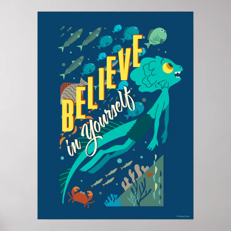 Luca | Believe in Yourself Poster | Zazzle