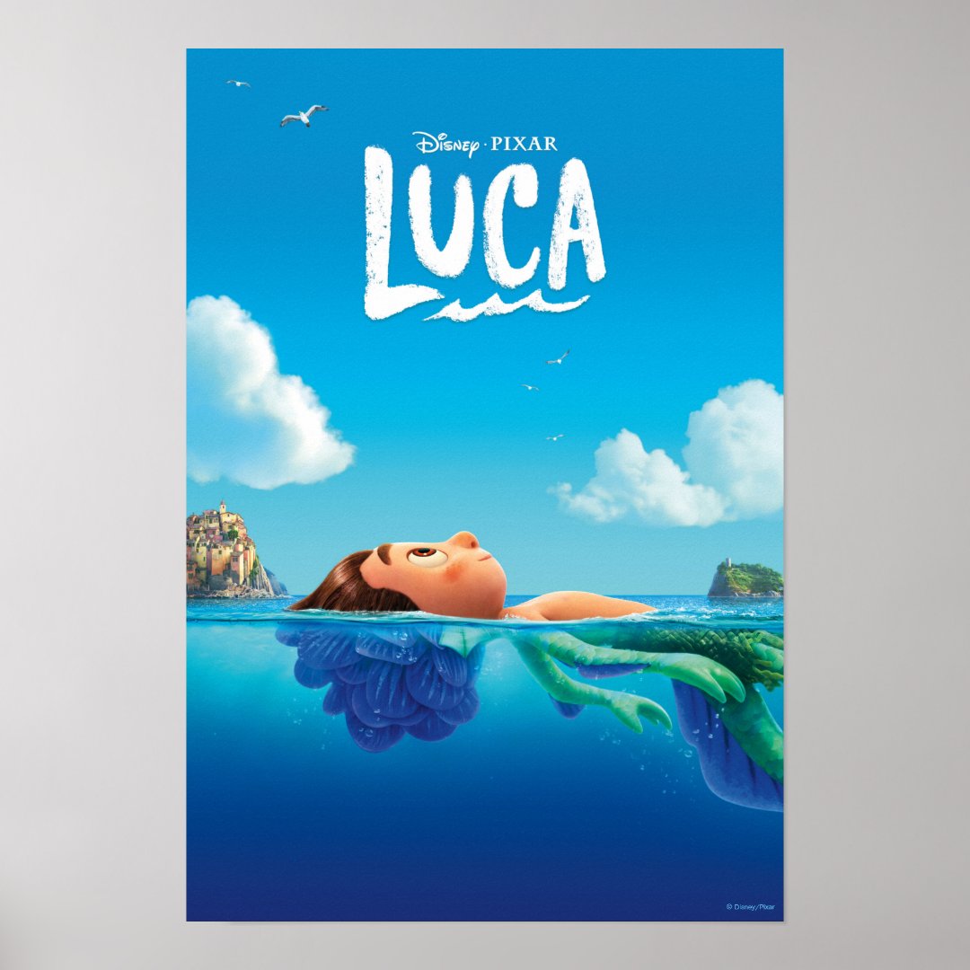 Luca | Human & Sea Monster Luca Theatrical Poster | Zazzle