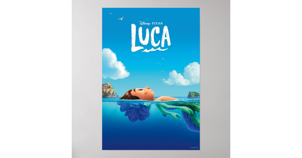 Luca | Human & Sea Monster Luca Theatrical Poster | Zazzle