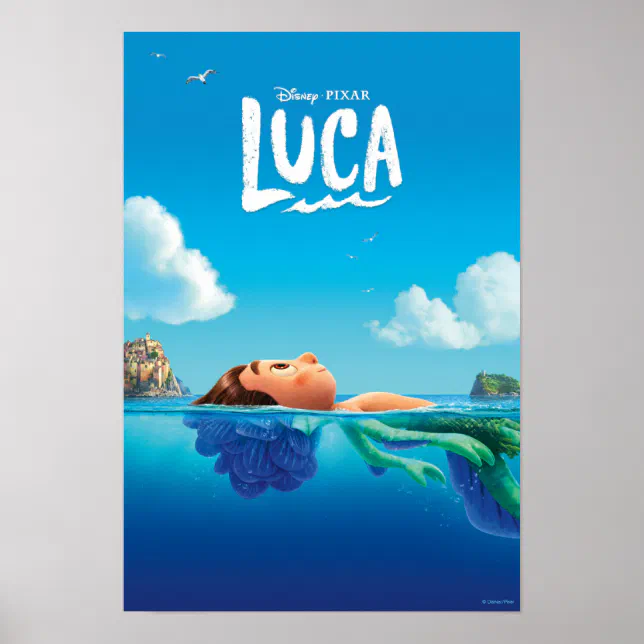 Luca | Human & Sea Monster Luca Theatrical Poster | Zazzle