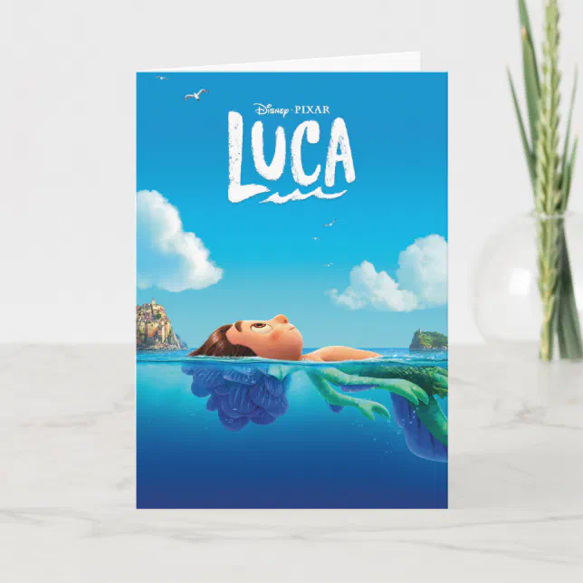 Luca | Human & Sea Monster Luca Theatrical Poster Card | Zazzle