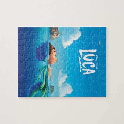 Luca | Human & Sea Monster Luca Theatrical Poster Jigsaw Puzzle | Zazzle