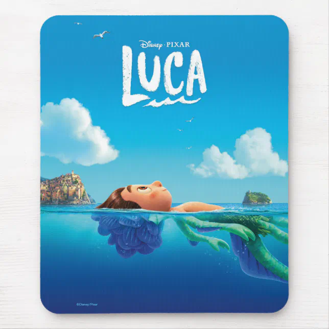 Luca | Human & Sea Monster Luca Theatrical Poster Mouse Pad | Zazzle