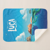 Luca | Human & Sea Monster Luca Theatrical Poster Sherpa Blanket | Zazzle
