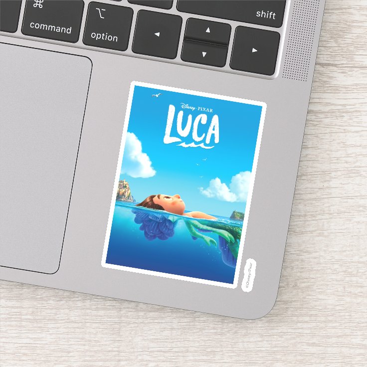 Luca | Human & Sea Monster Luca Theatrical Poster Sticker | Zazzle