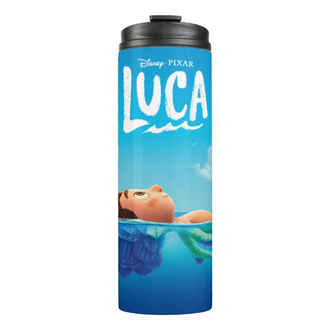 Luca | Human & Sea Monster Luca Theatrical Poster Thermal Tumbler | Zazzle