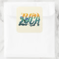 Luca | Luca Swimming Square Sticker | Zazzle