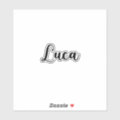 Luca Name - Handwritten Calligraphy Sticker | Zazzle