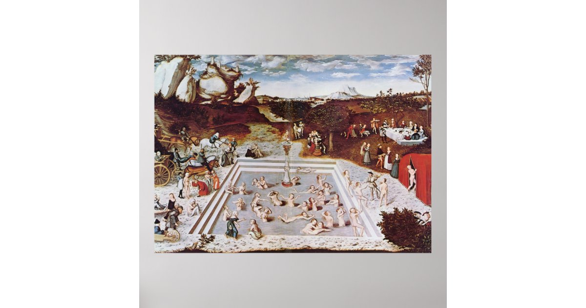 Lucas Cranach the Elder- The Fountain Of Youth Poster | Zazzle