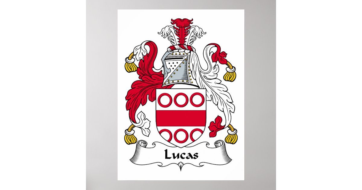 Lucas Family Crest Poster | Zazzle