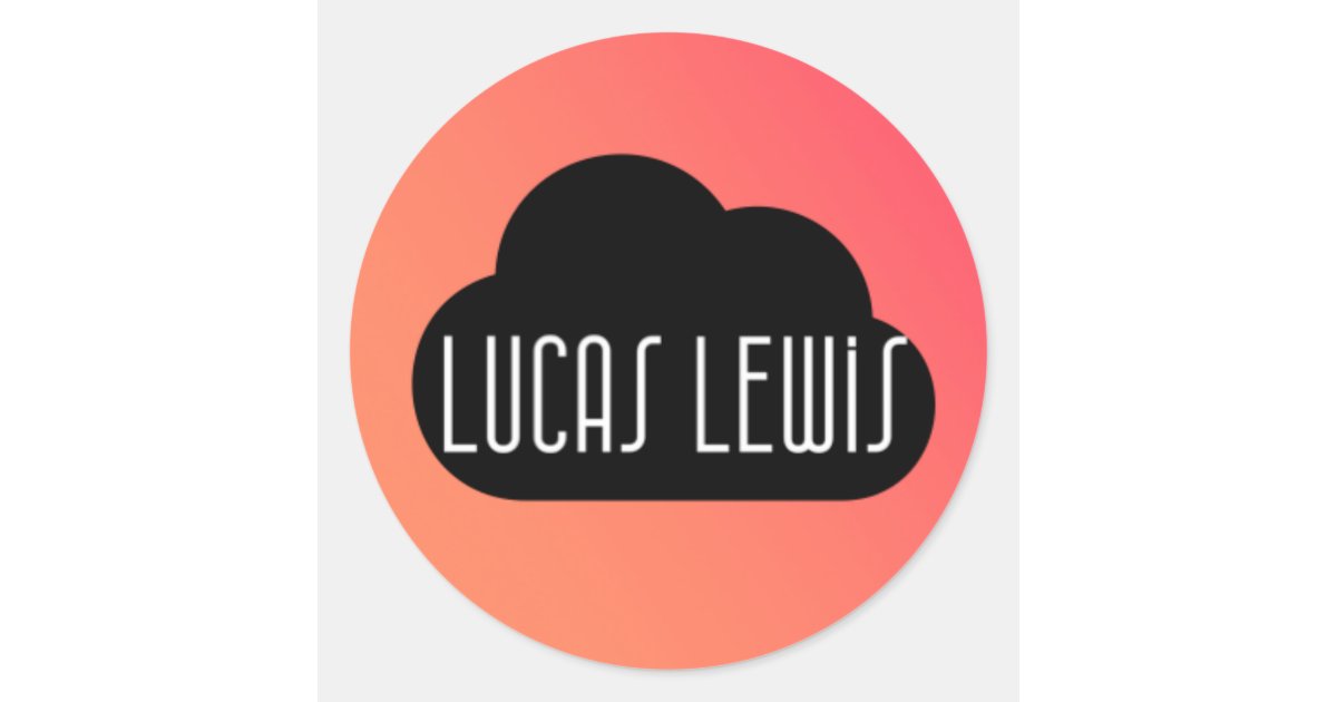 Lucas Lewis Logo Sticker | Zazzle