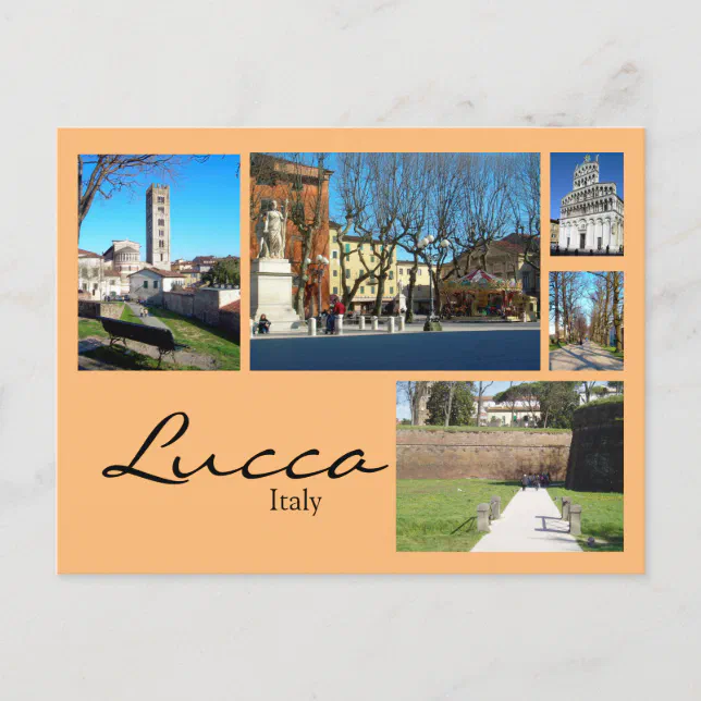 Lucca Collage Postcard | Zazzle