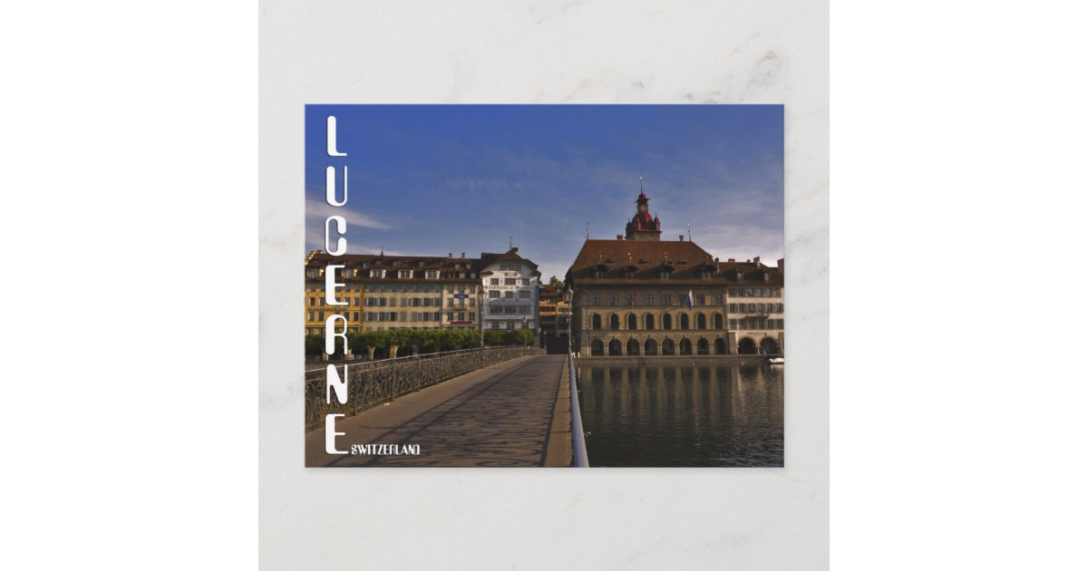 Lucerne old Town Switzerland Postcard | Zazzle