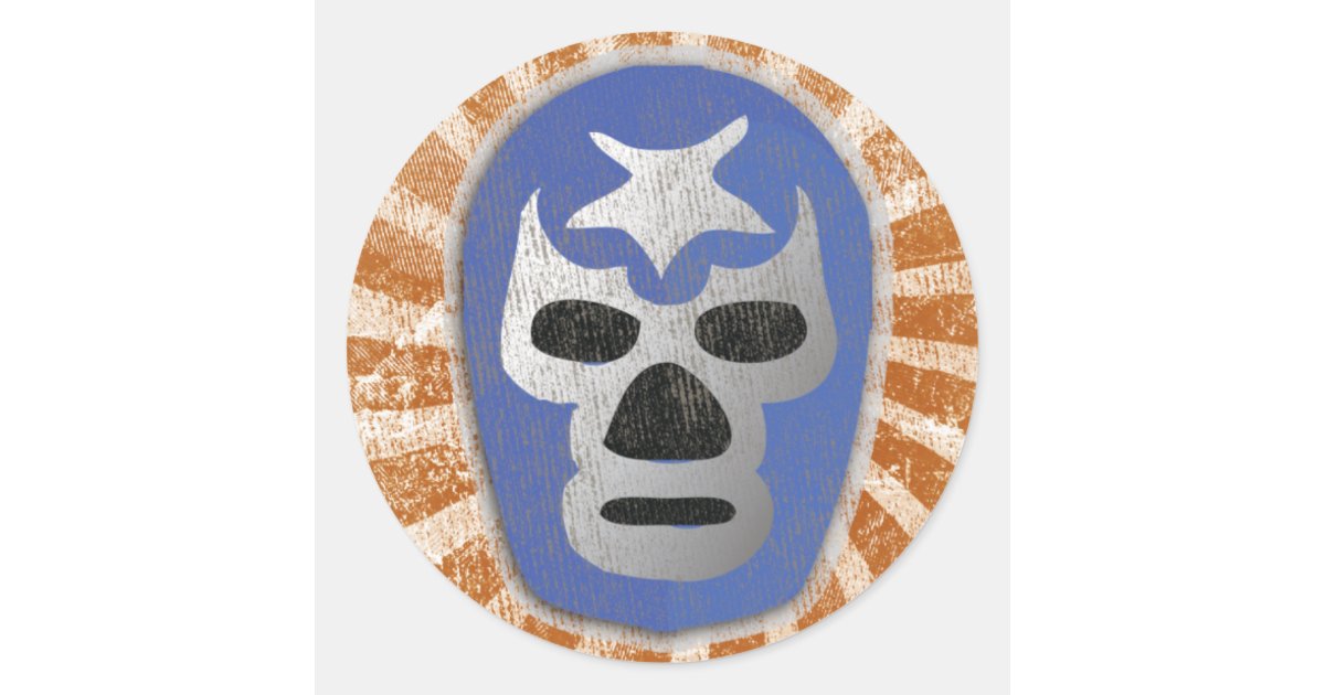 Lucha Libre Mexican Wrestling Classic Round Sticker | Zazzle