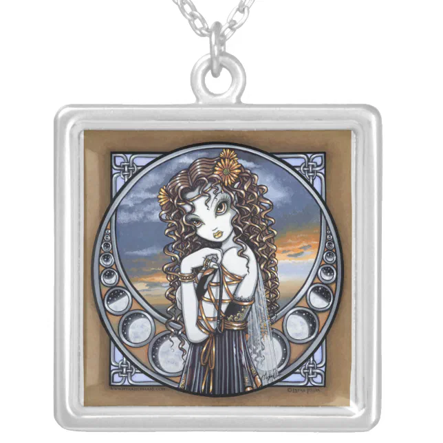 "Lucia" Moon Phase Fairy Necklace | Zazzle