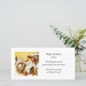 Lucia Rides the Jul Goat Holiday Card | Zazzle