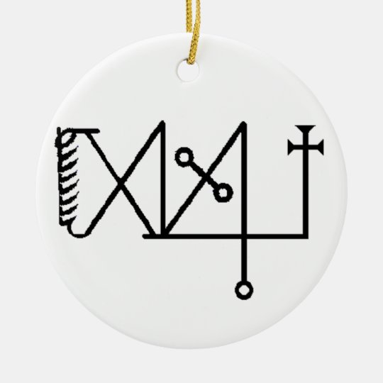 Lucifuge Rofocale Sigil Lamen (ornament base) Ceramic Ornament | Zazzle.com