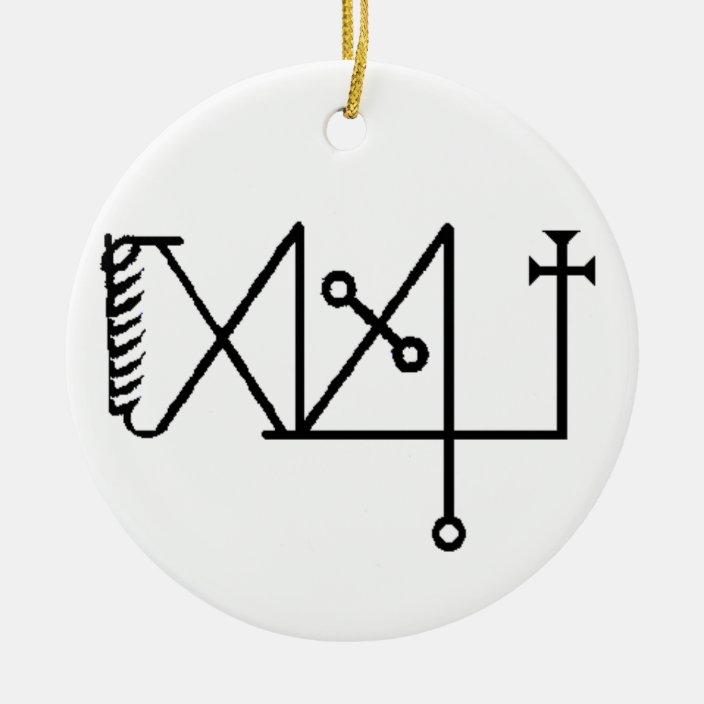 Lucifuge Rofocale Sigil Lamen (ornament base) Ceramic Ornament | Zazzle.com