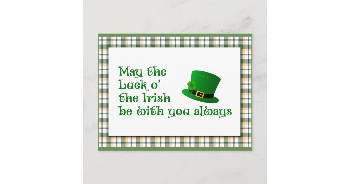 Luck o' the Irish Postcard | Zazzle