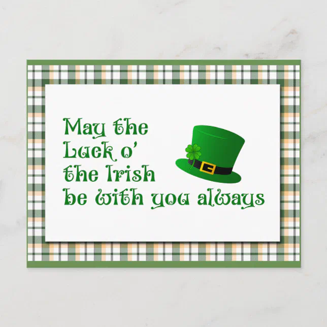 Luck o' the Irish Postcard | Zazzle