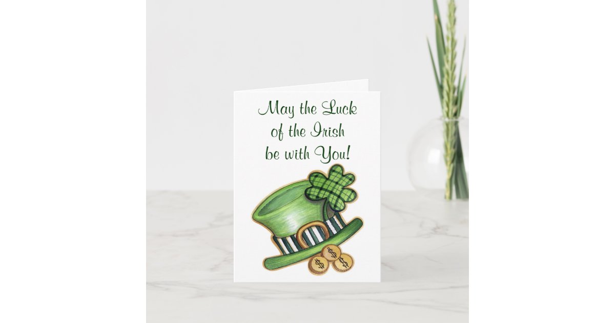 Luck of the Irish Card | Zazzle