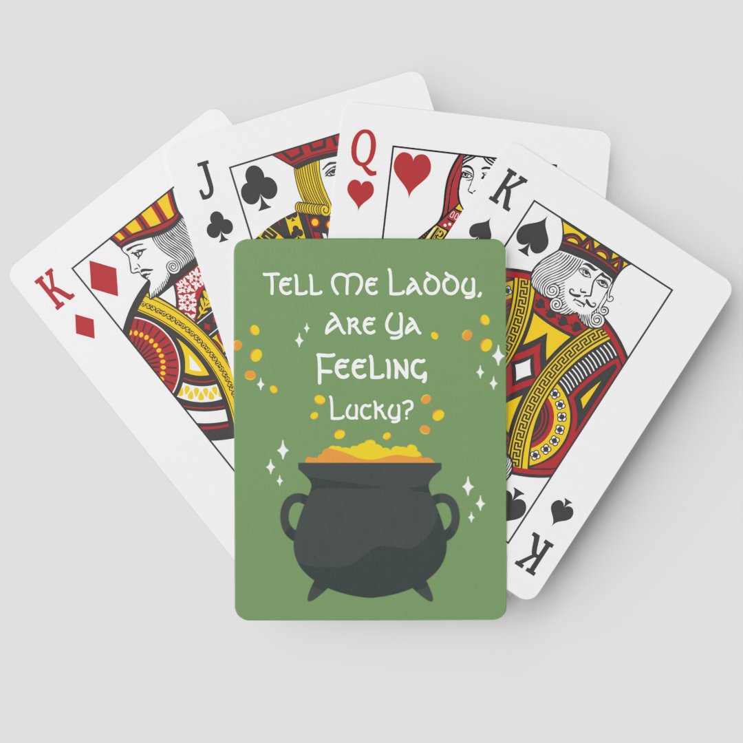 Luck Of The Irish Playing Cards | Irish Gifts | Zazzle