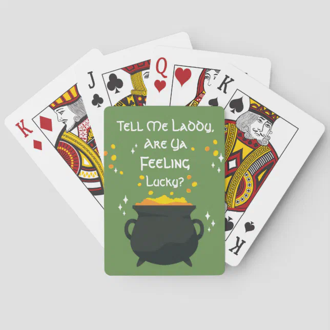 Luck Of The Irish Playing Cards | Irish Gifts | Zazzle