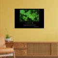 Luck Poster | Zazzle