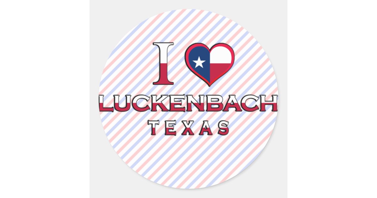 Luckenbach, Texas Classic Round Sticker | Zazzle